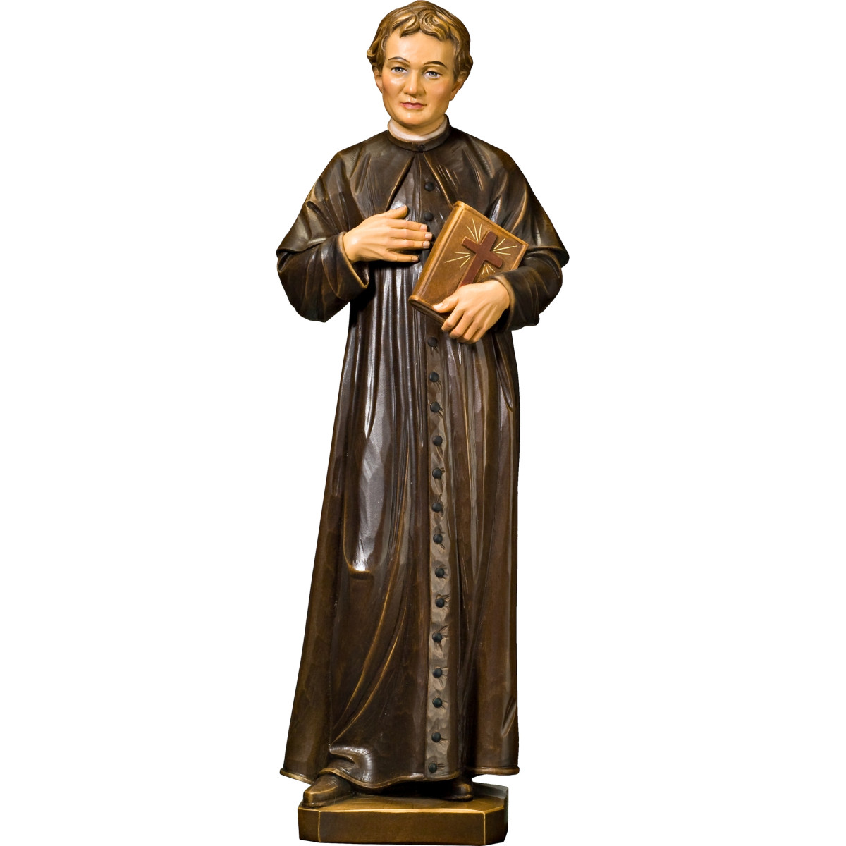 Don Bosco – Hand-Carved Wooden Statues of the Saint of Youth